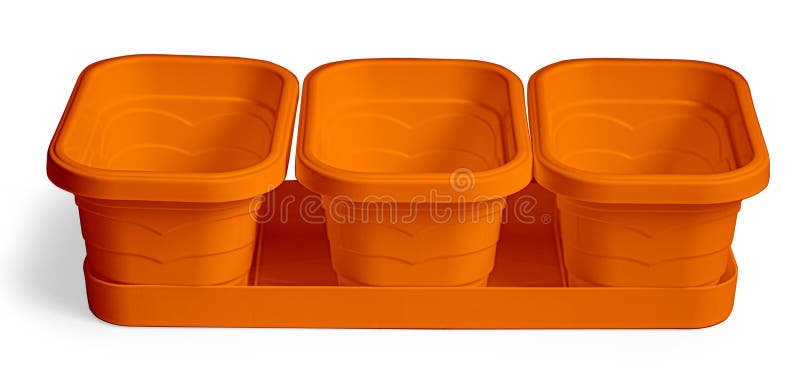 Square Plastic Flower Pot stock photo. Image of ornamental - 267976098
