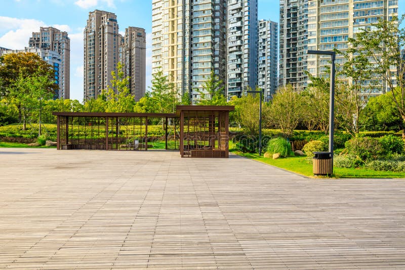 Square Road and Beautiful City Skyline in Suzhou Stock Photo - Image of ...