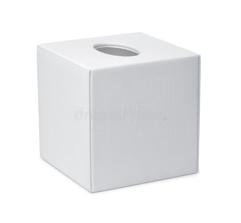 Empty Square Tissue Dispenser Box Stock Image - Image of hygiene ...
