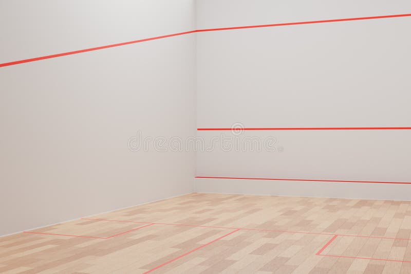 Empty squash room. stock illustration. Illustration of flooring - 309744693