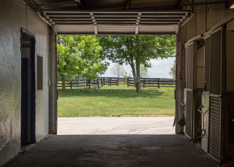 Empty Stables stock image. Image of landscape, field - 74009249