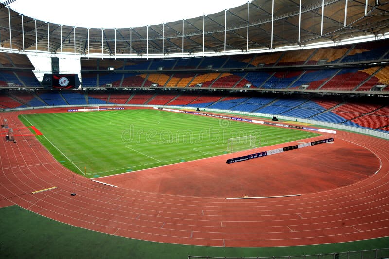 Empty Stadium editorial stock photo. Image of grass, match - 10343593