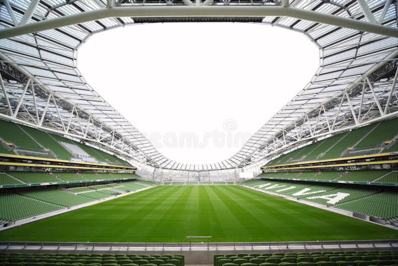 Empty stadium Aviva editorial stock image. Image of leisure - 16817464