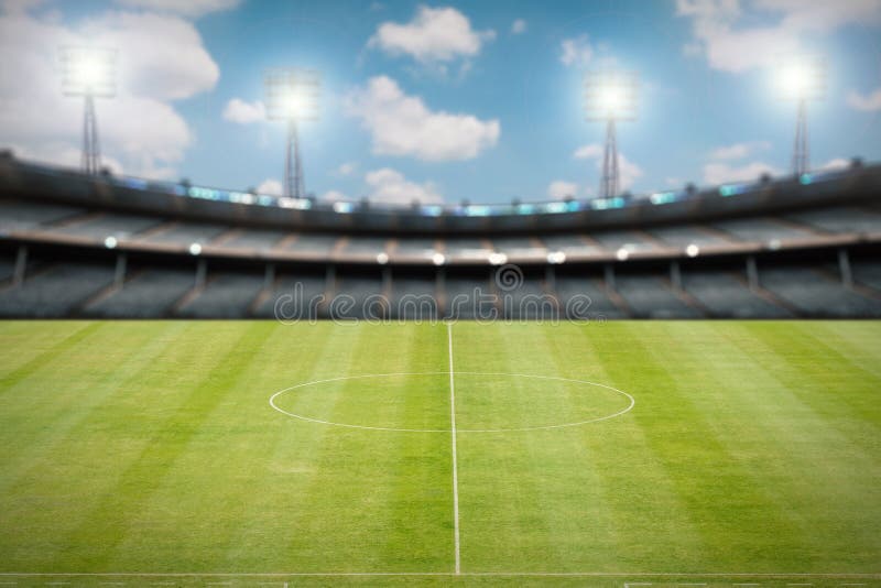 Empty stadium stock photo. Image of field, light, lawn - 78051082