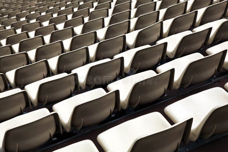 Empty stadium seats stock photo. Image of lines, plastic - 15467204