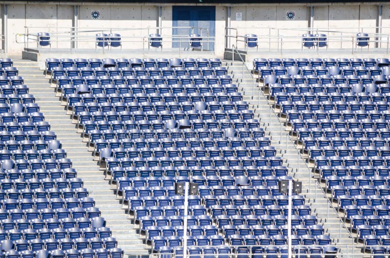 Empty stadium seats stock image. Image of public, seat - 55488253
