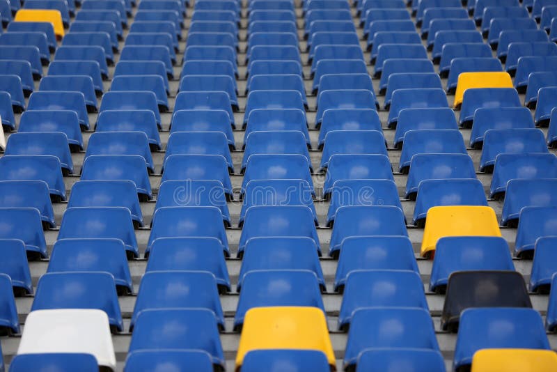 Empty stadium seats stock image. Image of entertainment - 54088469
