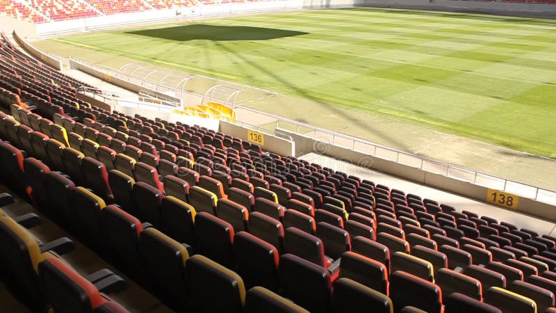 Empty Stadium Seats. Event Chair Consruction Stock Video - Video of ...
