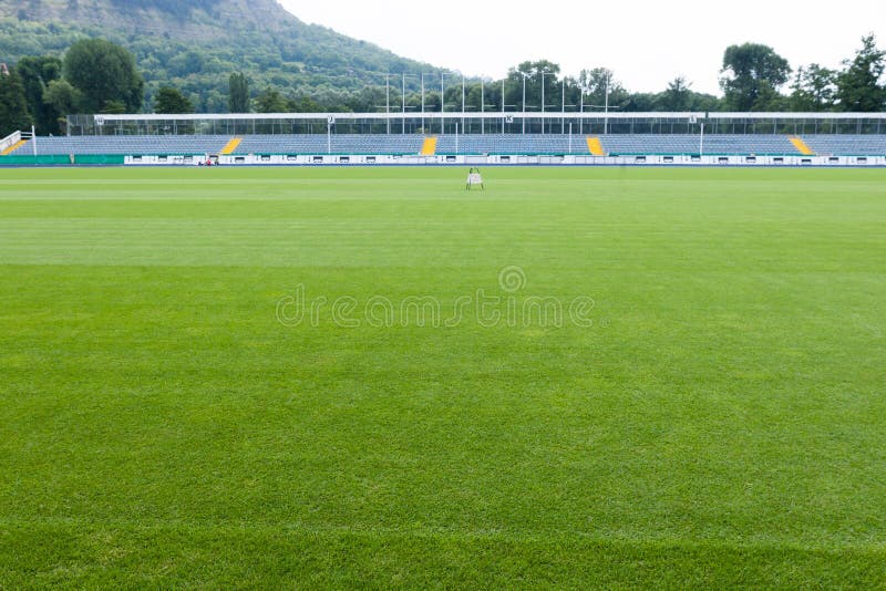 Empty Stadium and Sportsfield Stock Photo - Image of background ...