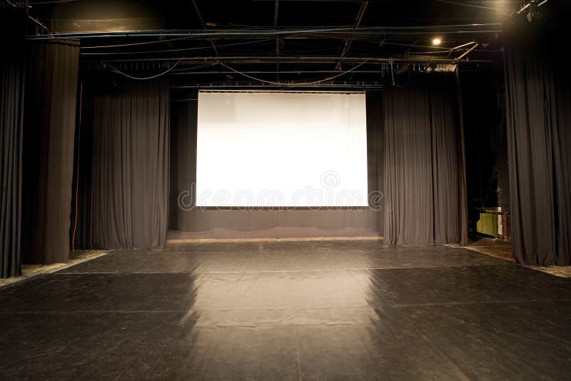 Empty stage stock photo. Image of musical, film, comedy - 5462802