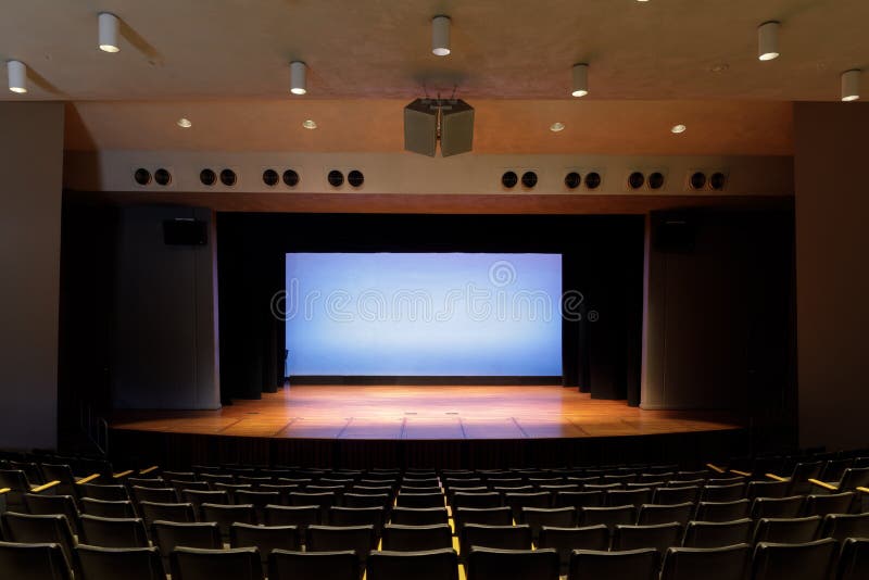 Empty Stage Auditorium stock photo. Image of indoors - 230960012