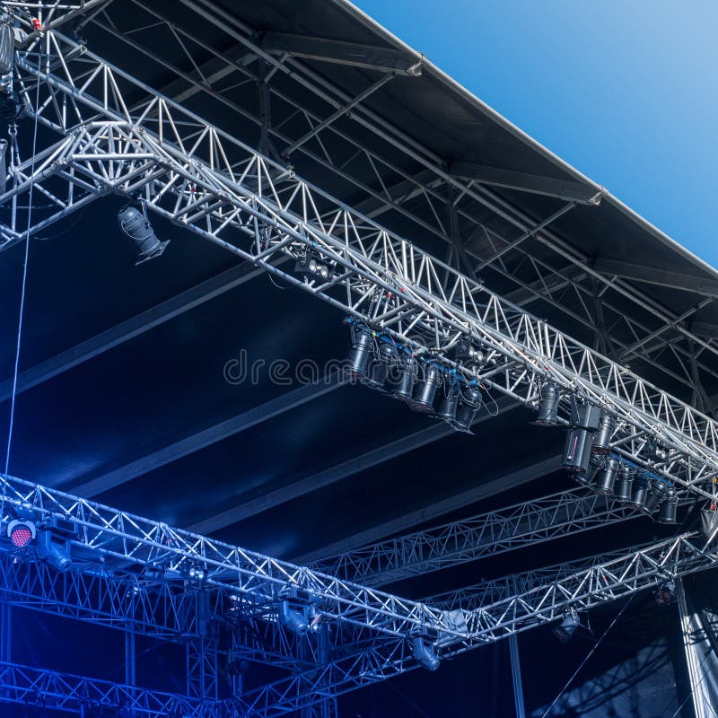 Empty Outdoor Concert Stage