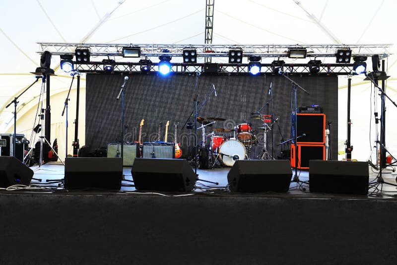 Empty Outdoor Rock Stage