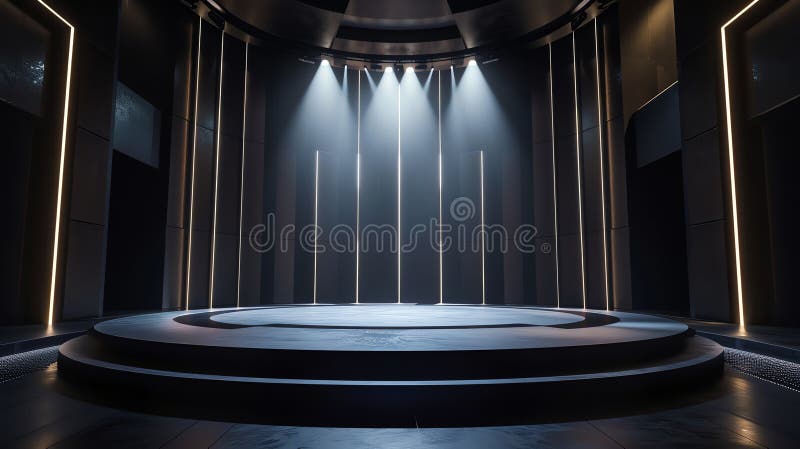 Empty Stage Design for Graphic Stock Photo - Image of room, screenshot ...