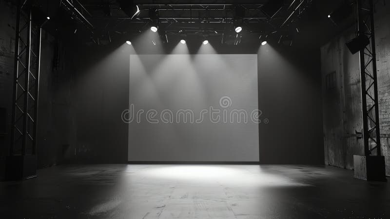 Empty Stage Design Blank Screen System Graphic Stock Photos - Free ...