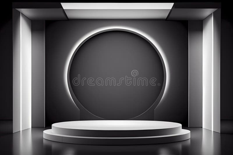 Empty Stage Design for Mockup and Corporate Identity,Display.Platform ...