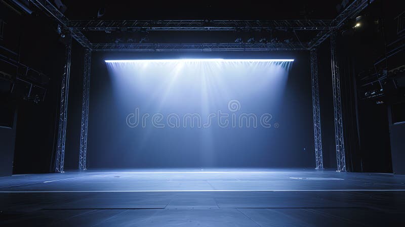 Empty Stage Design Screen Blank for Graphic Stock Illustration ...