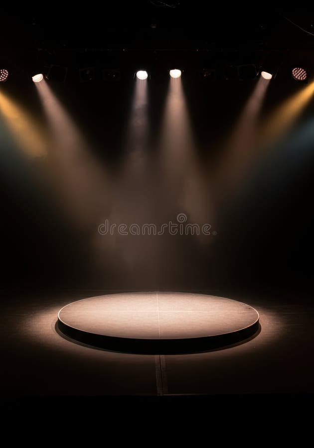 Empty Stage with Dramatic Lighting, Perfect for Performances and Events ...