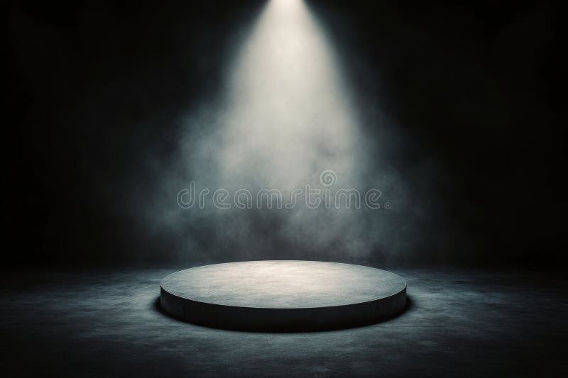Empty Stage Illuminated by Spotlight Creates Anticipation for ...