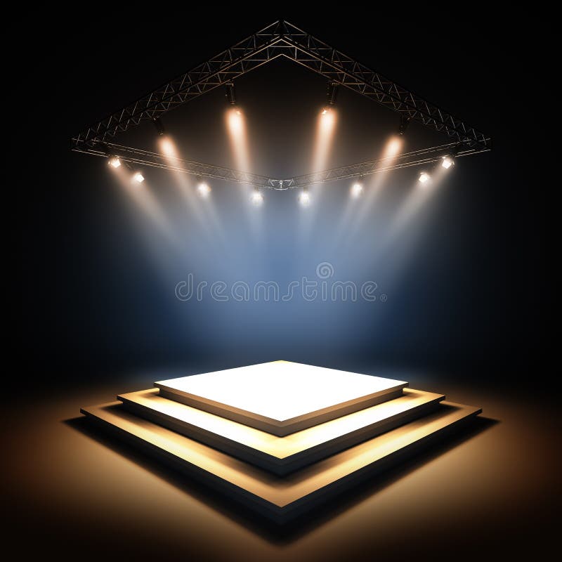 Empty stage. stock illustration. Illustration of live - 22543321