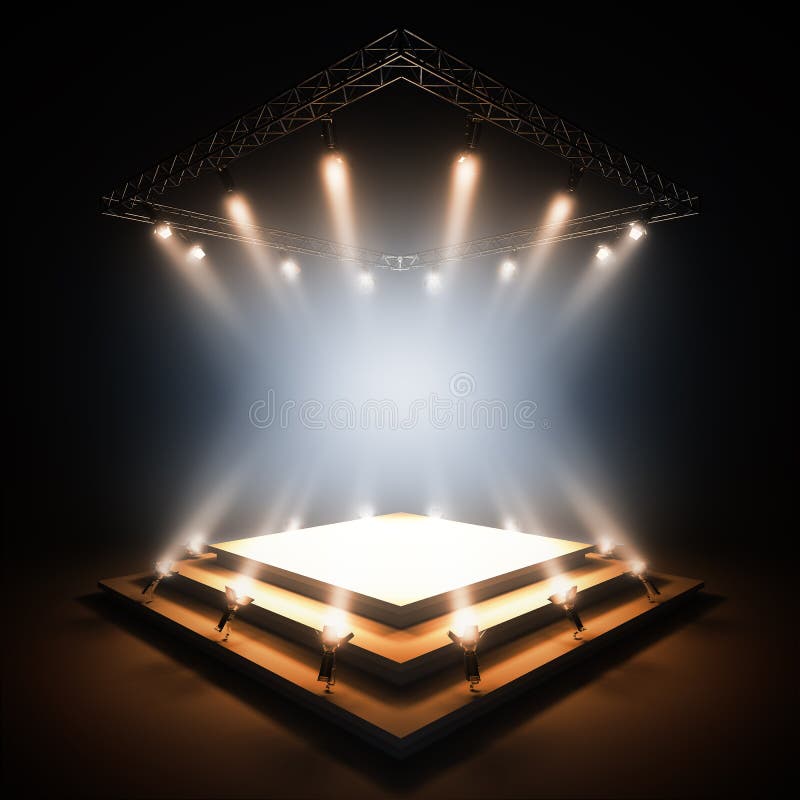 Empty stage. stock illustration. Illustration of live - 22543321