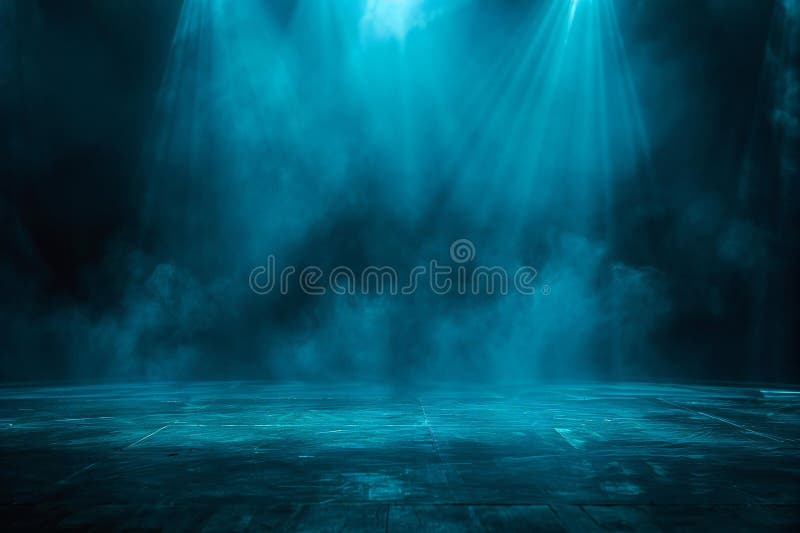 Empty Stage with Smoke and Spotlights, Stage Background, Spotlight ...