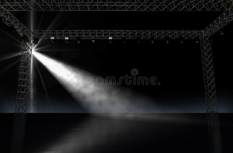 Empty Stage Spotlit stock photo. Image of platform, vacant - 72659772