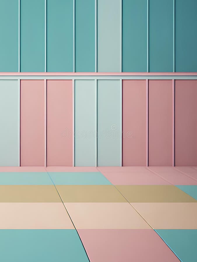 Empty Stage with Wall and Floor. AI Stock Illustration - Illustration ...