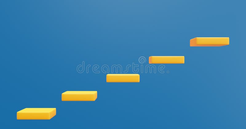 Empty Staircase Step. Idea Achievement Direction Stock Illustration ...