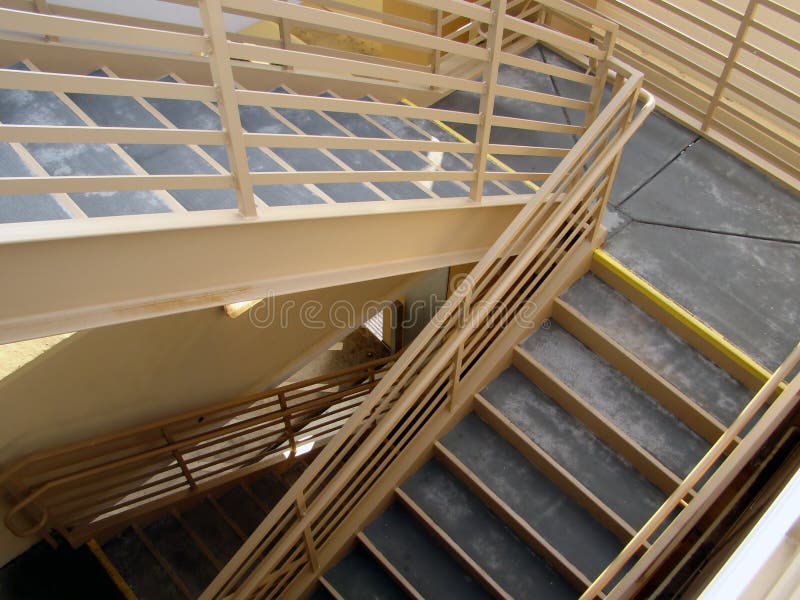 Empty Stairwell stock image. Image of handrail, stair - 7705141