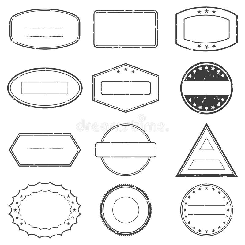 Empty Seals Black Stock Illustrations – 617 Empty Seals Black Stock ...