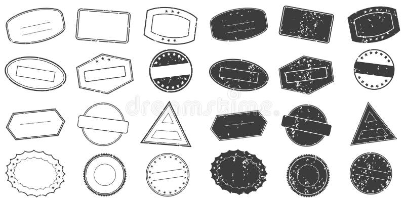 Empty Seals Black Stock Illustrations – 617 Empty Seals Black Stock ...