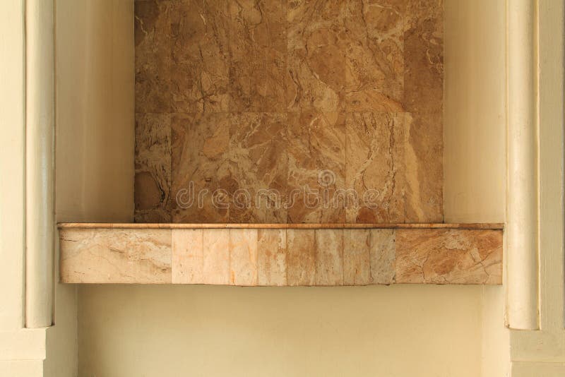 Empty stand marble shelf stock photo. Image of gallery - 38879668