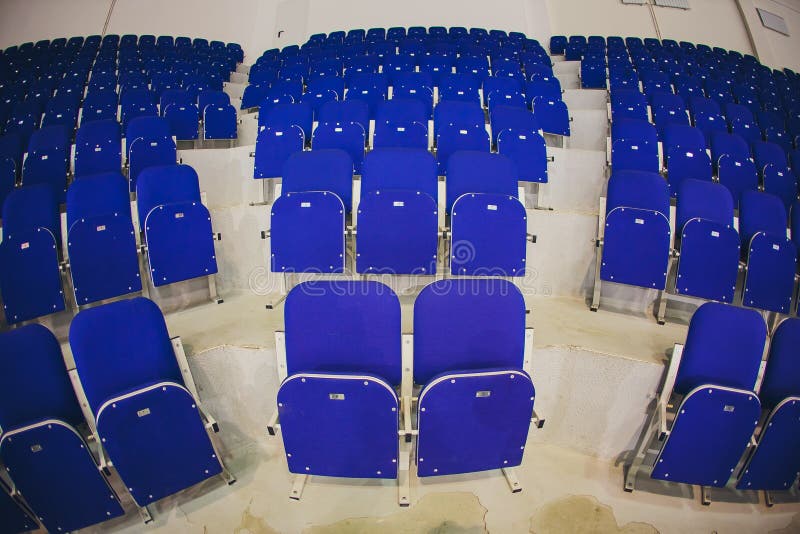 Empty Stands at the Stadium Stock Photo - Image of event, blue: 111137330