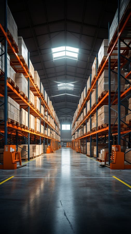 Inventory Storage for Goods Product Logistic Warehouse Shipment ...