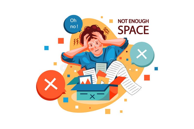 Not Enough Space Stock Illustrations – 210 Not Enough Space Stock ...