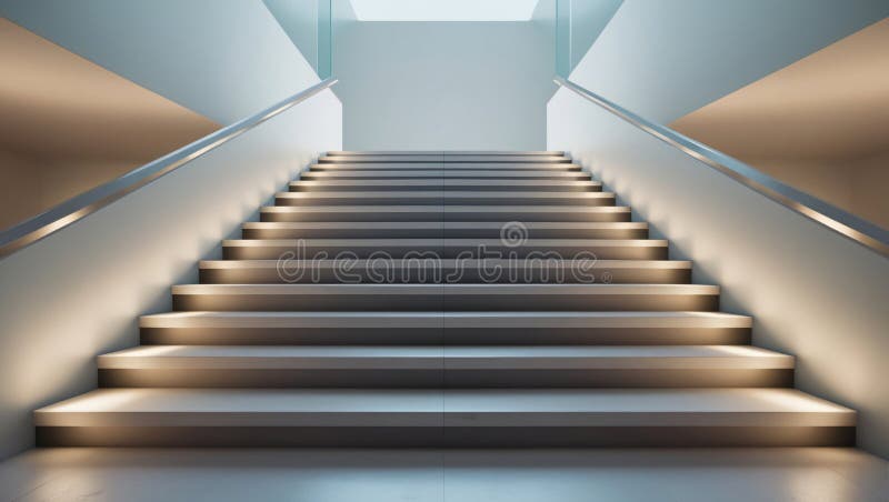 Empty Steps Against Wall stock illustration. Illustration of elegance ...