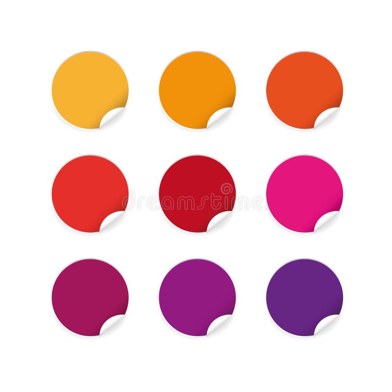 Empty sticker label set stock vector. Illustration of badge - 109049178