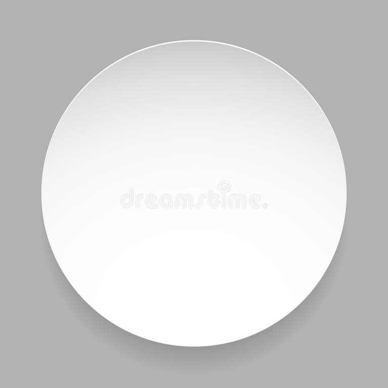 Empty sticker round stock vector. Illustration of icon - 94196725