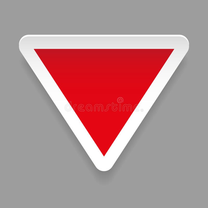 Empty sticker triangle stock vector. Illustration of round - 94483908