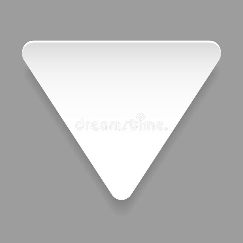 Empty sticker triangle stock vector. Illustration of sign - 94196592