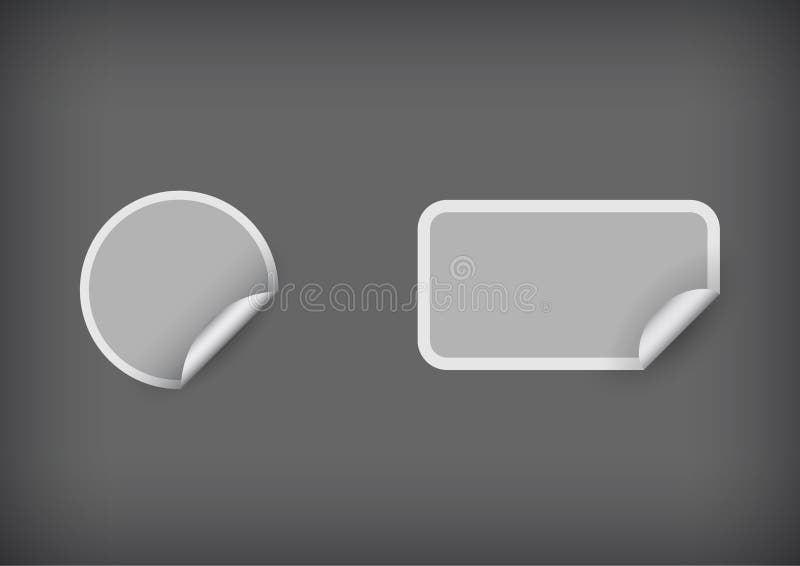 Empty stickers stock vector. Illustration of modern, grunge - 69675289