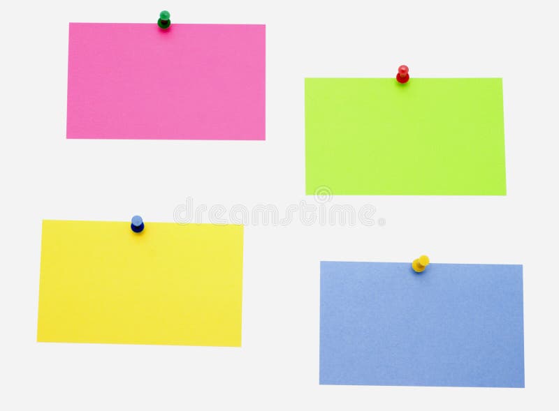 A Different Color Post it Notes Stock Photo - Image of design, meeting ...