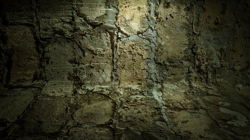 Empty Stone Background. Curved Surface with Shadows and Light Spots. 3d ...