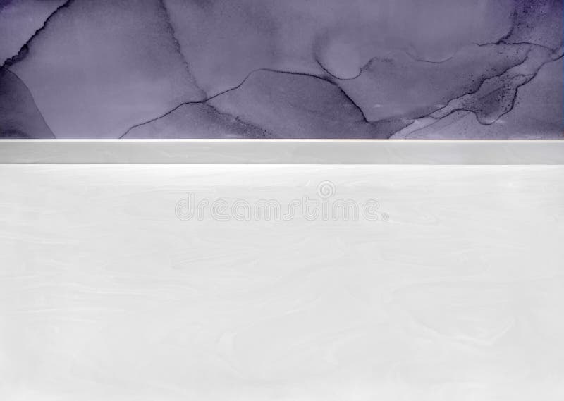 An Empty Stone Kitchen Countertop Made of Artificial Marble is a Place ...