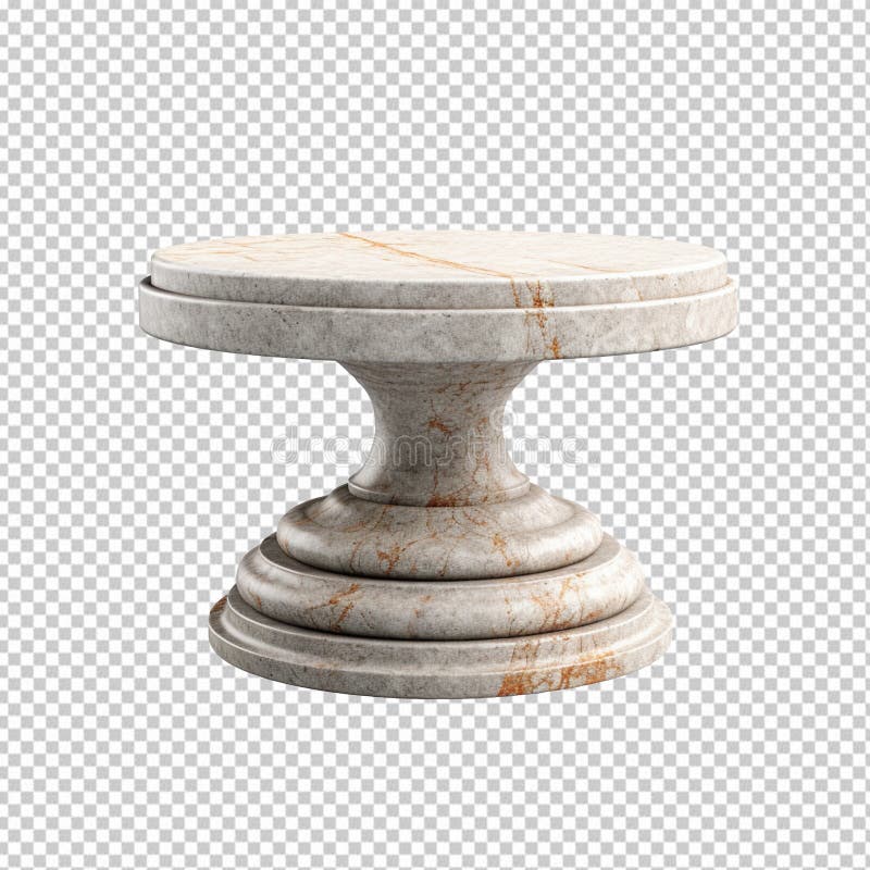 Empty Stone Pedestal Isolated on Transparent Background Stock ...