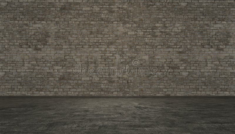 Empty Stone Wall Background and Floor Stock Image - Image of panoramic ...