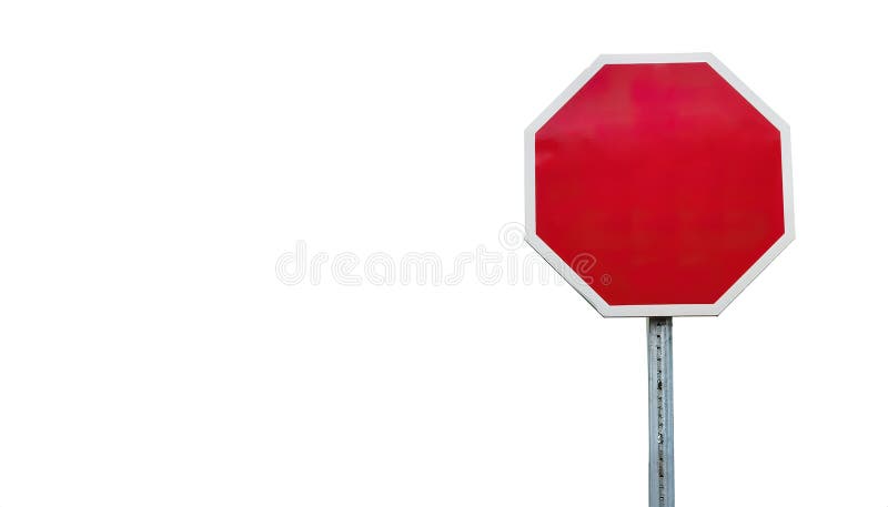 Empty Stop Sign is a Traffic Sign Designed To Notify Drivers that they ...