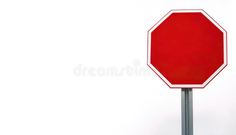 Empty Stop Sign is a Traffic Sign Designed To Notify Drivers that they ...