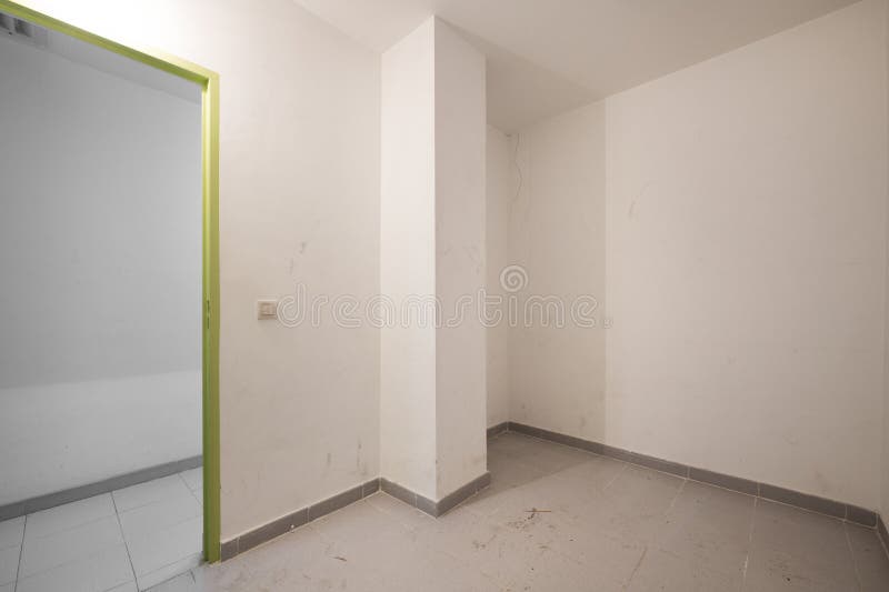 Empty Storage Room of a House Located Stock Image - Image of commercial ...